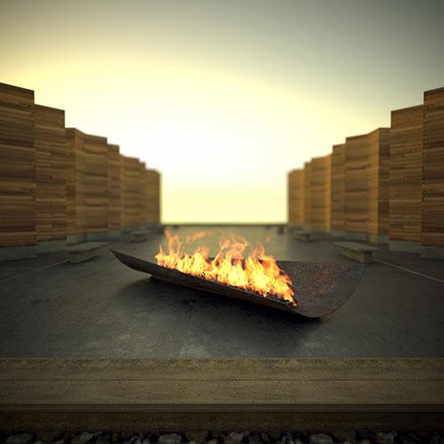 MILD STEEL FIRE TROUGH – firefeatures