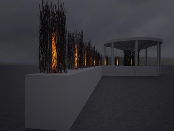 BLACKENED STAINLESS STEEL BRANCH TORCHES – firefeatures