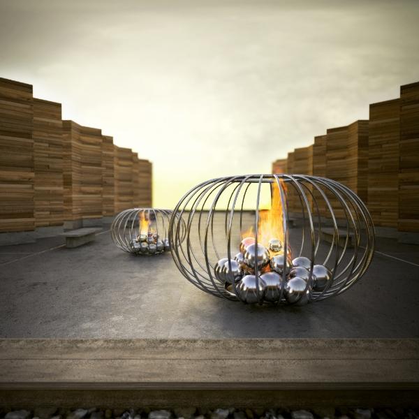 STAINLESS STEEL FIRE CAGE W BALLS – firefeatures