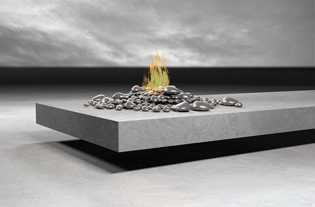 CAST STAINLESS STEEL BEACH ROCKS – firefeatures