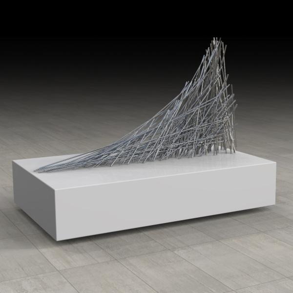 STAINLESS STEEL LEANING BRANCH WALL – firefeatures